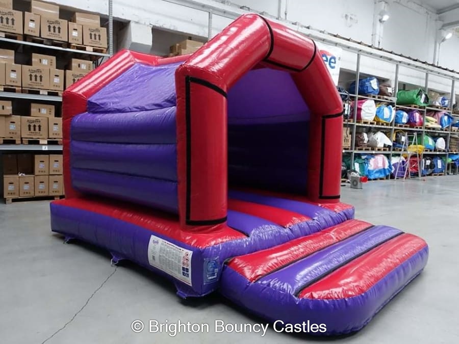 Purple & red Plain Bouncy Castle - Bouncy Castle Hire in Brighton ...
