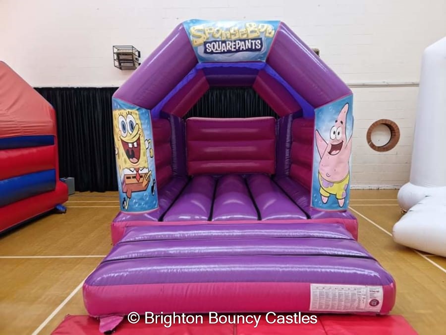 SpongeBob Bouncy Castle Multiple Colours Available - Bouncy Castle Hire ...